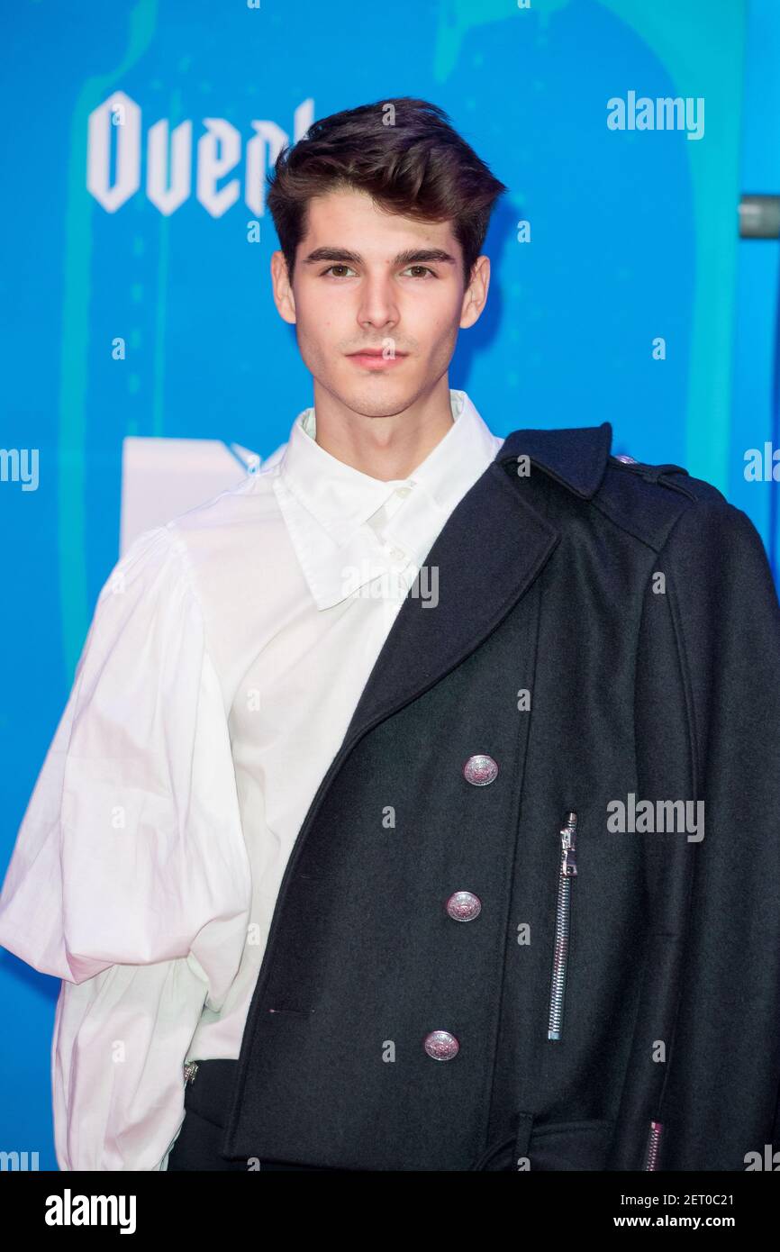 Alvaro Mel on the red carpet for the 2018 MTV Europe Music Awards at ...