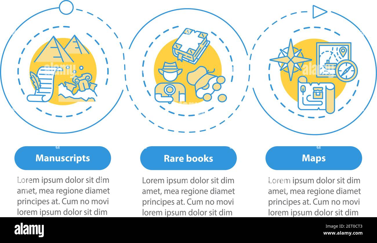Rare books vector infographic template Stock Vector Image & Art - Alamy