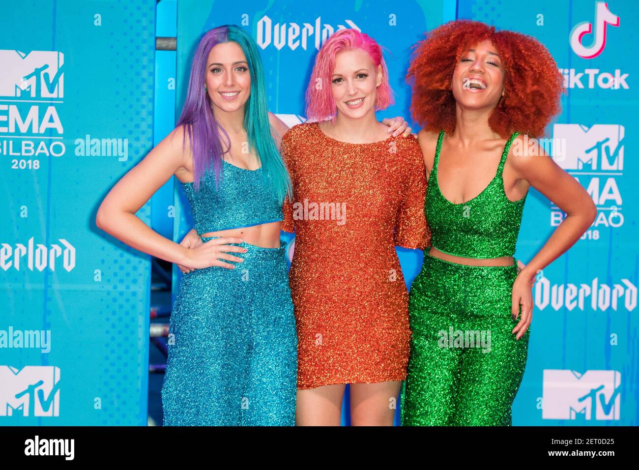 Sweet California at the 2018 MTV Europe Music Awards at Bilbao ...