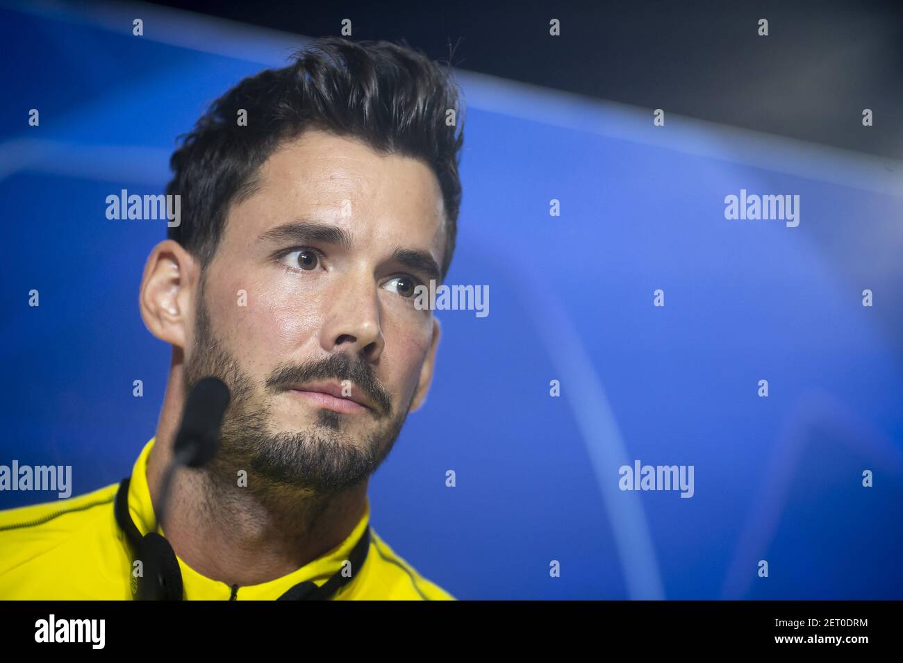 Borussia Dortmund Roman Burki during press conference the day before ...
