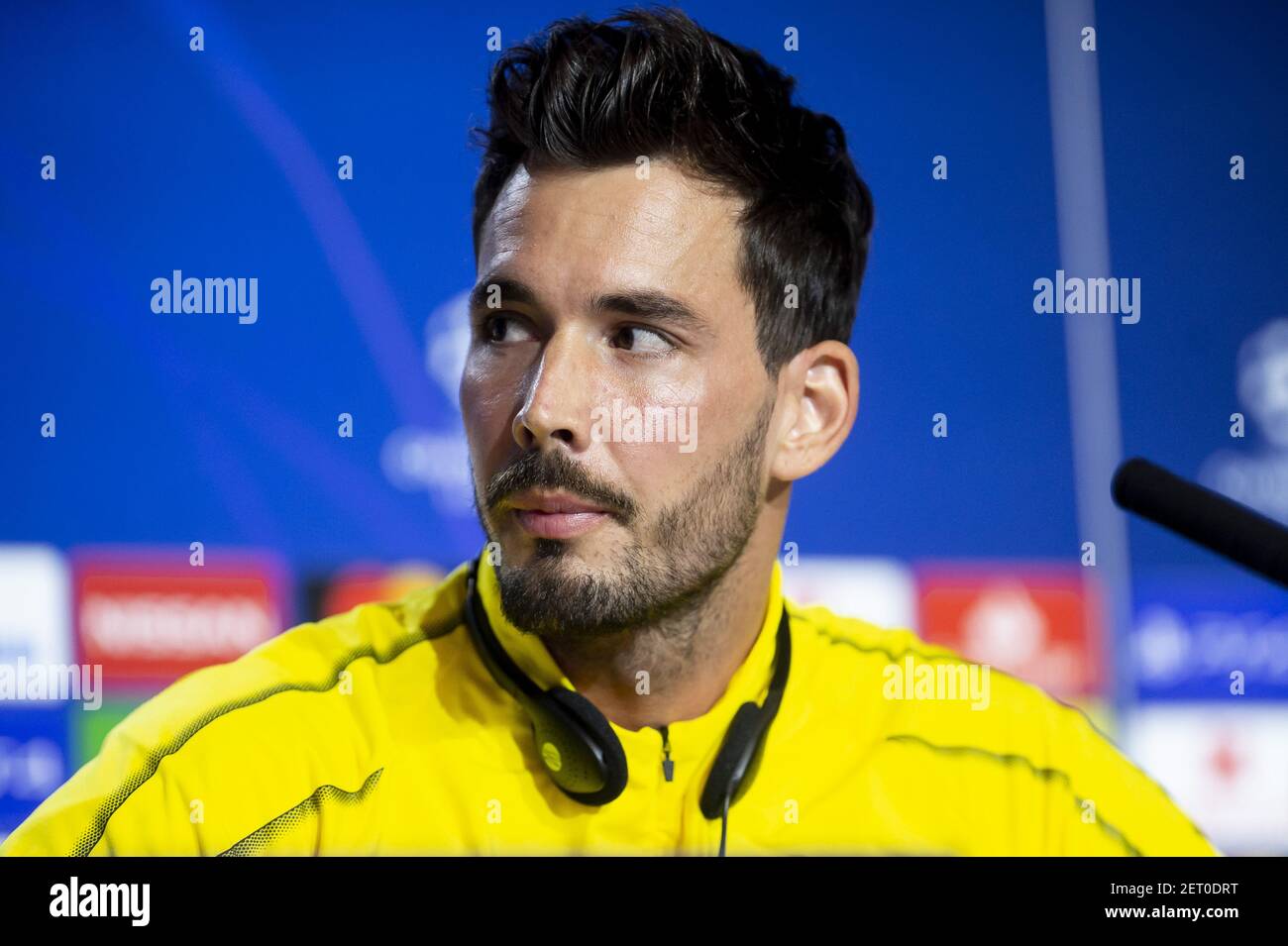 Borussia Dortmund Roman Burki during press conference the day before ...