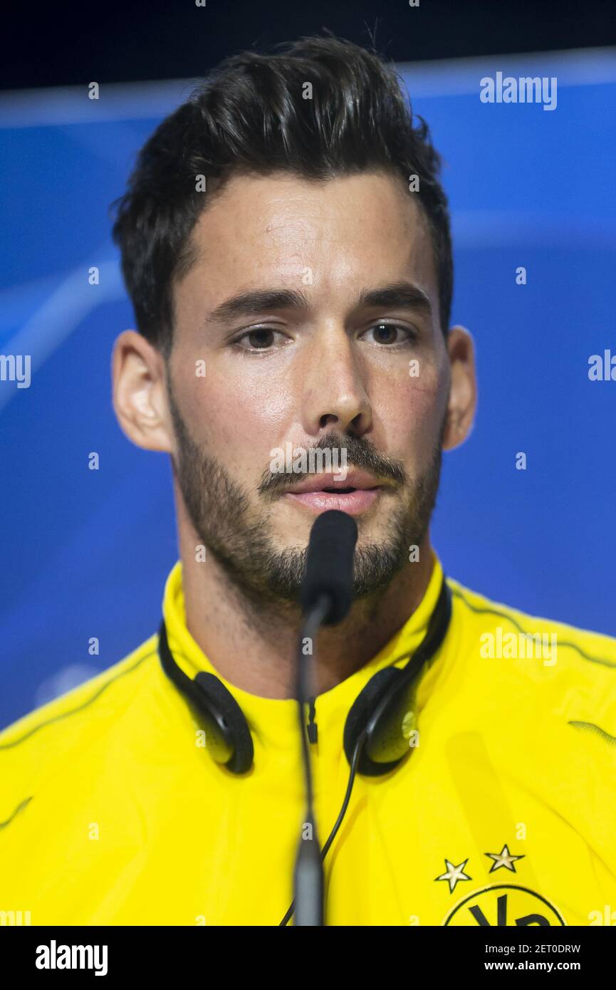 Borussia Dortmund Roman Burki during press conference the day before ...