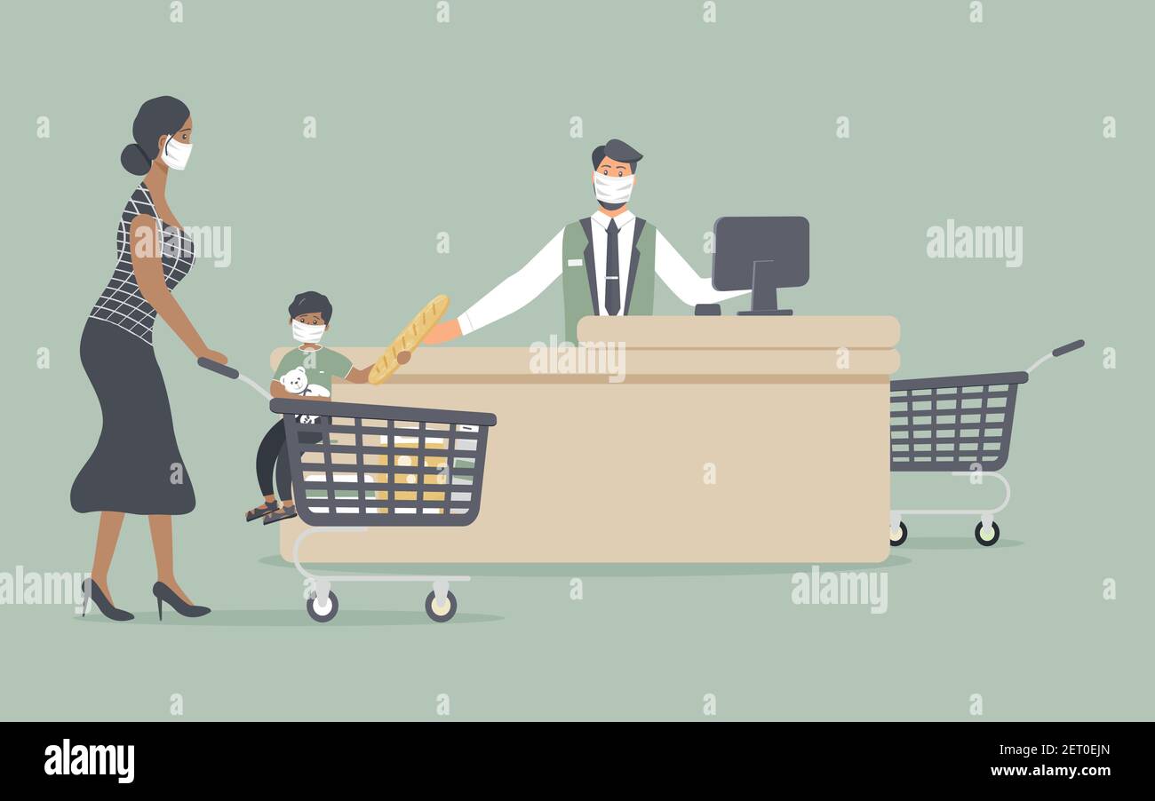 Scan cash register Stock Vector Images - Alamy