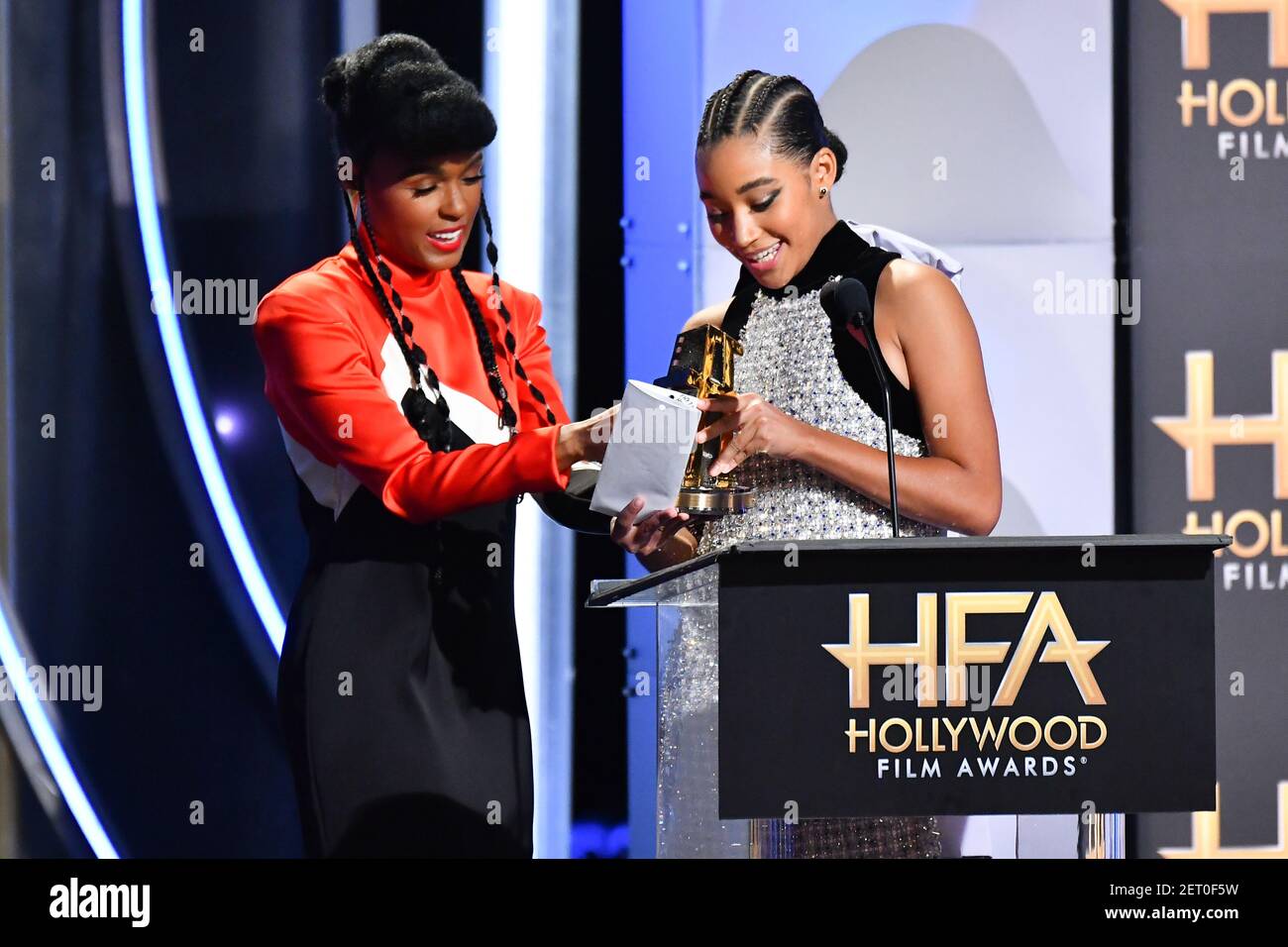 BEVERLY HILLS - NOVEMBER 4: Janelle Monae and Amanda Stenberg attend ...
