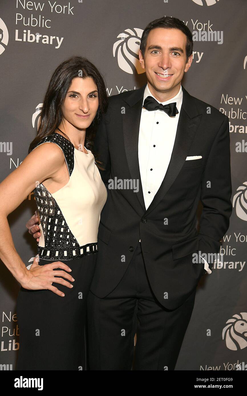 Andrew Ross Sorkin and Pilar Queen attend the New York Public Library ...