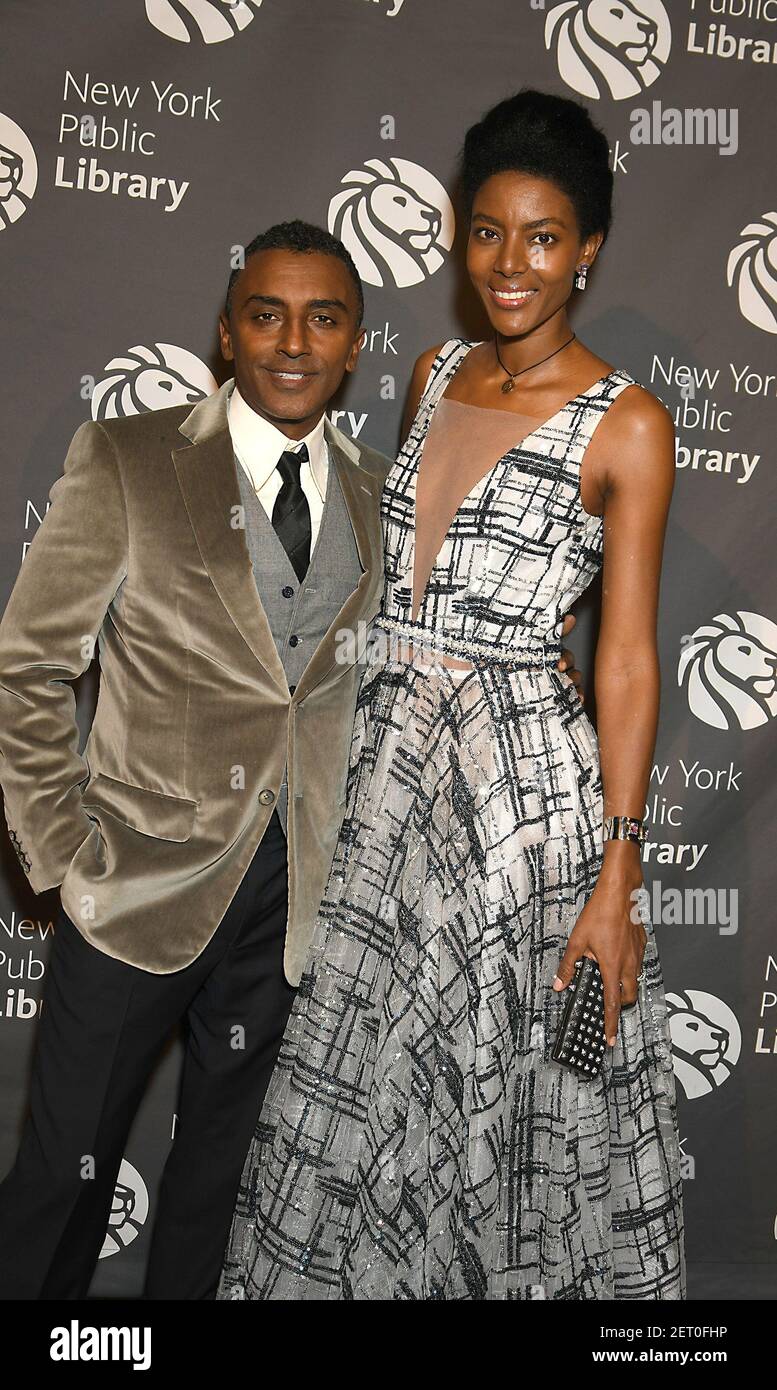 Marcus Samuelsson and Maya Samuelsson attend the New York Public ...