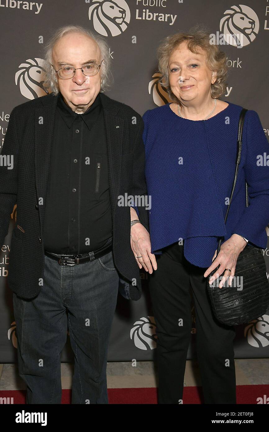 Norman Manea and wife Cella Manea attends the New York Public Library ...