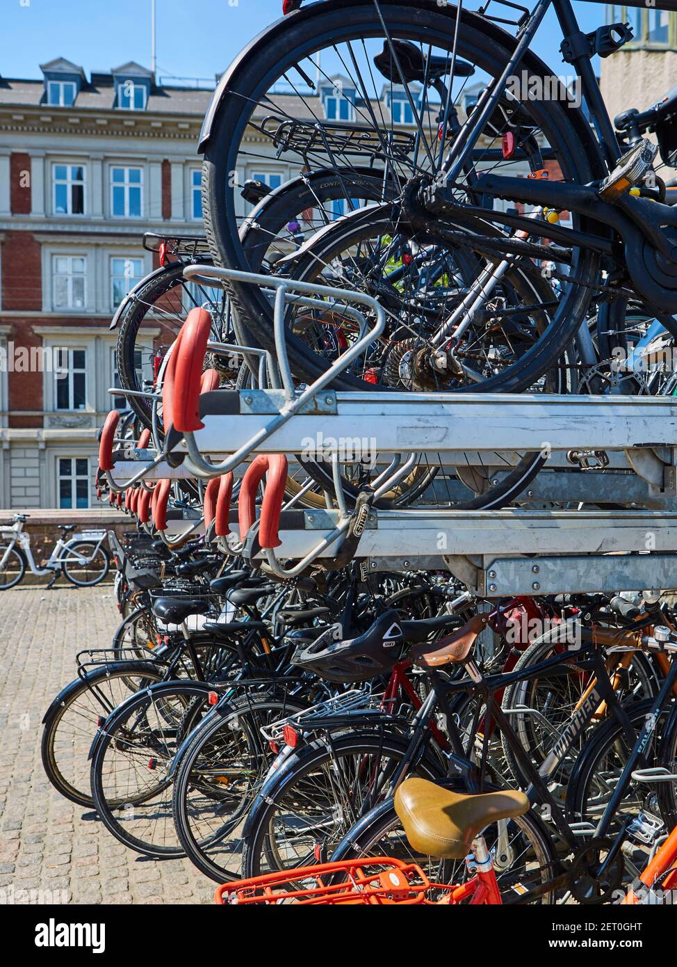 A row of bikes Stock Photo - Alamy