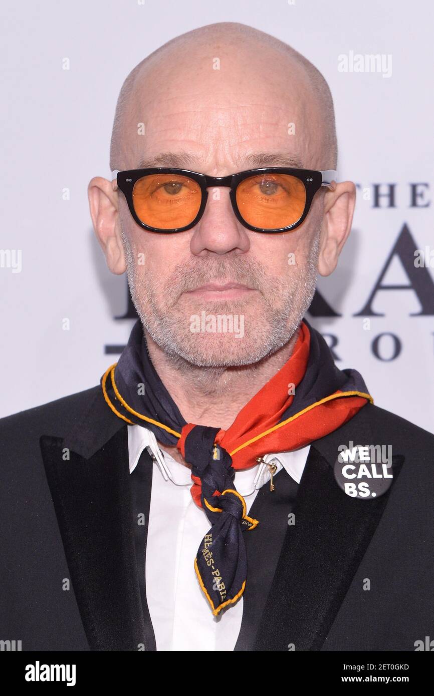 Singer Michael Stipe attends the Elton John AIDS Foundation's 17th ...