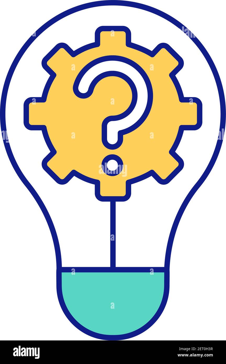 Hypothesis and guess RGB color icon Stock Vector Image & Art - Alamy