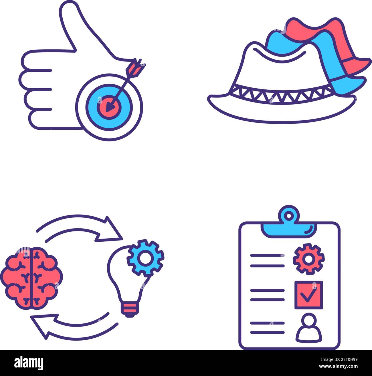 Business mindset icons hi-res stock photography and images - Alamy