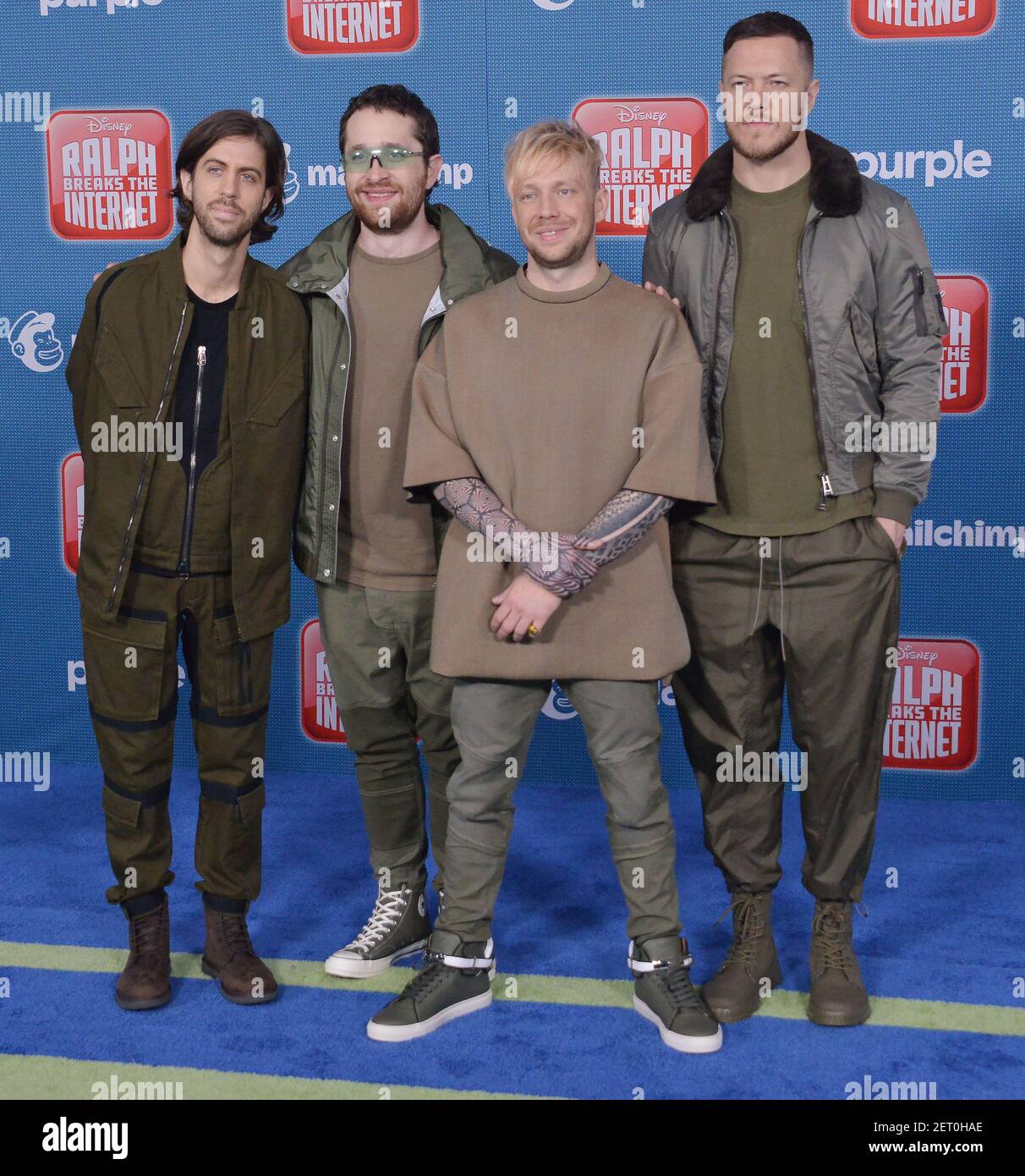(L-R) Imagine Dragons - Wayne Sermon, Daniel Platzman, Ben McKee and ...