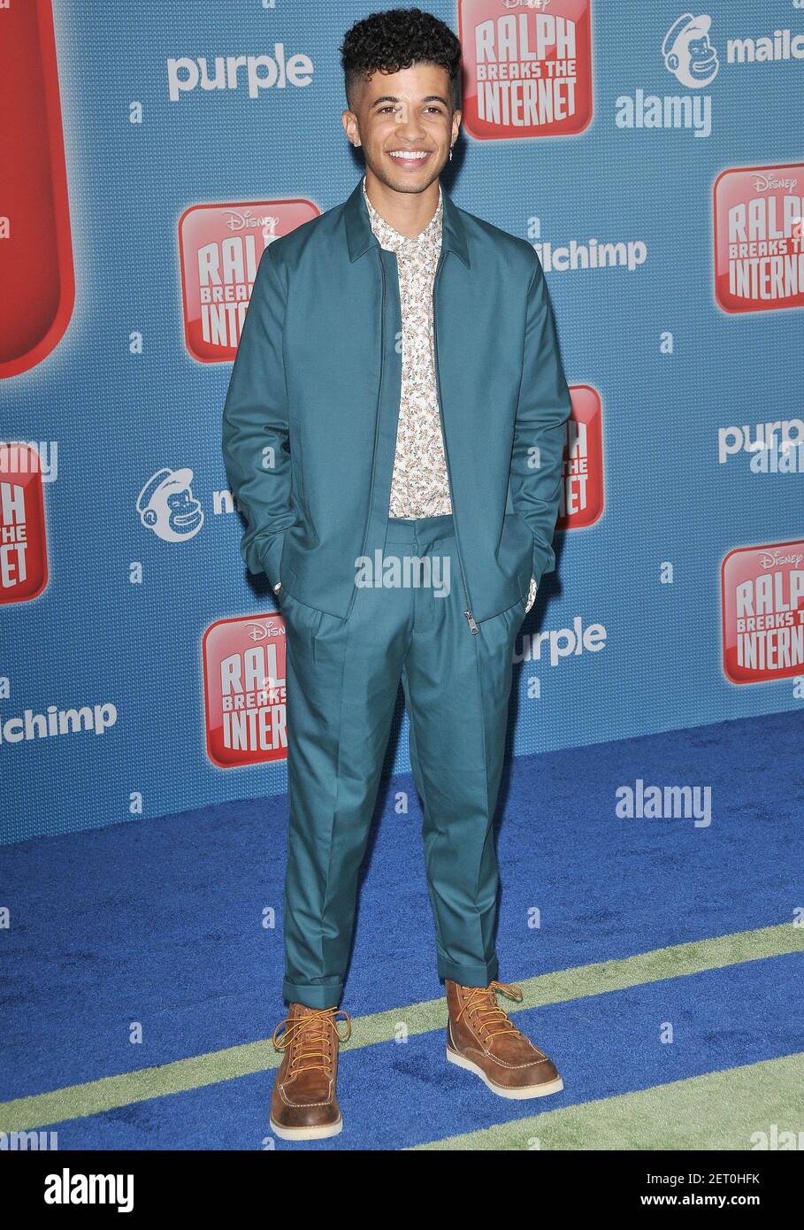 Jordan Fisher arrives at the Walt Disney Animation Studios' "Ralph ...