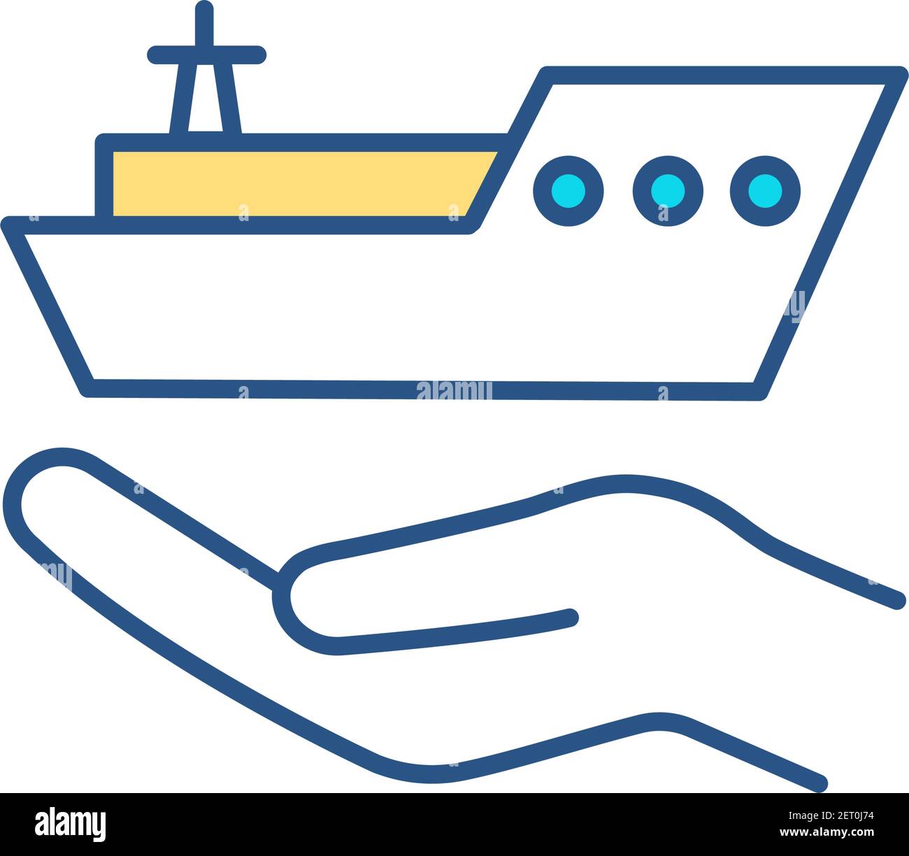 Offshore repair vessel Stock Vector Images - Alamy