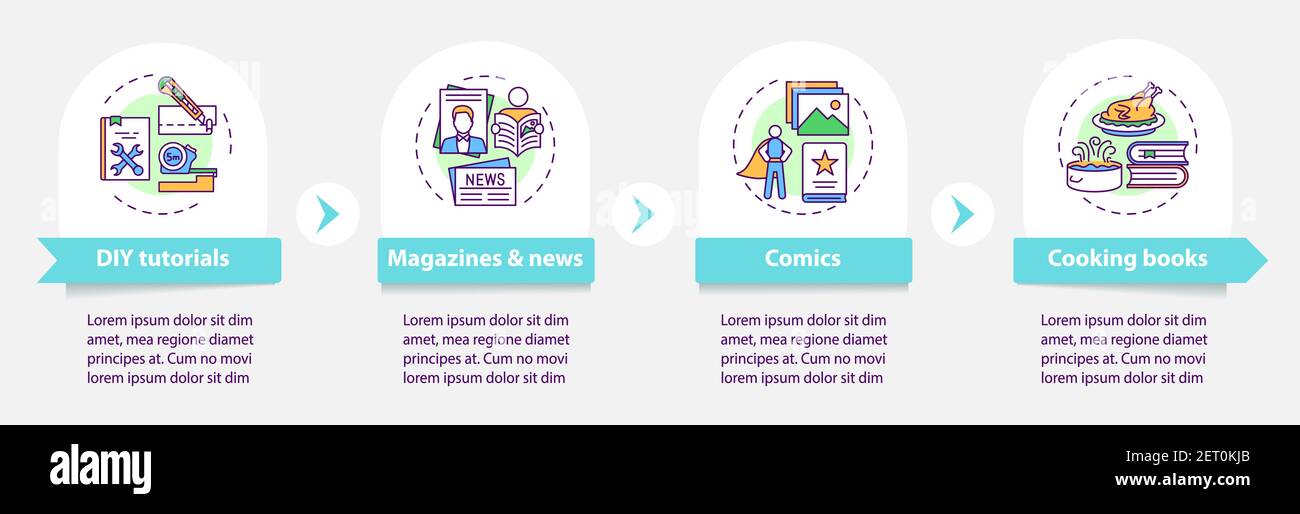 Online library catalogue vector infographic template Stock Vector Image ...