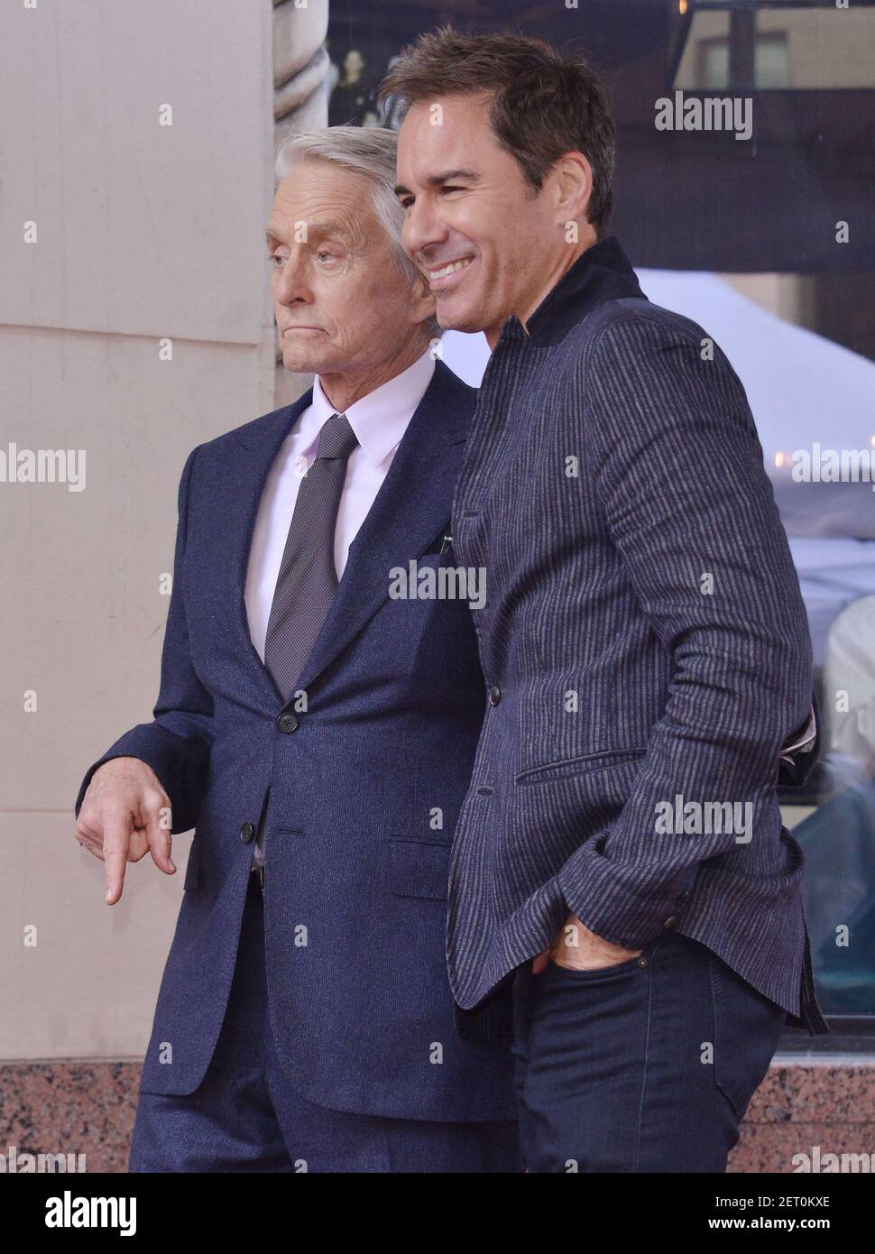 (L-R) Michael Douglas and Eric McCormack at the Michael Douglas Star On ...