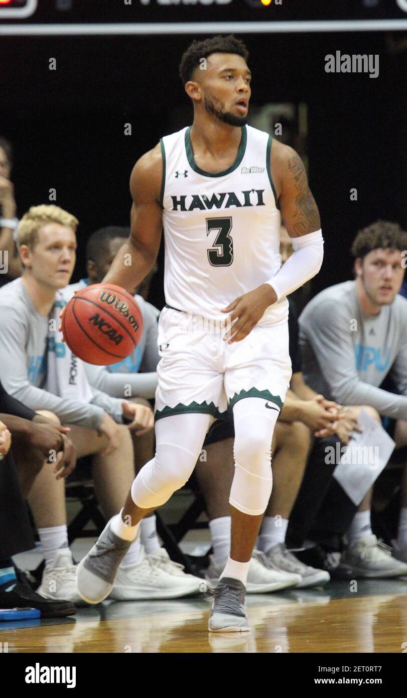 November 2, 2018 - Hawaii Rainbow Warriors guard Eddie Stansberry #3 ...