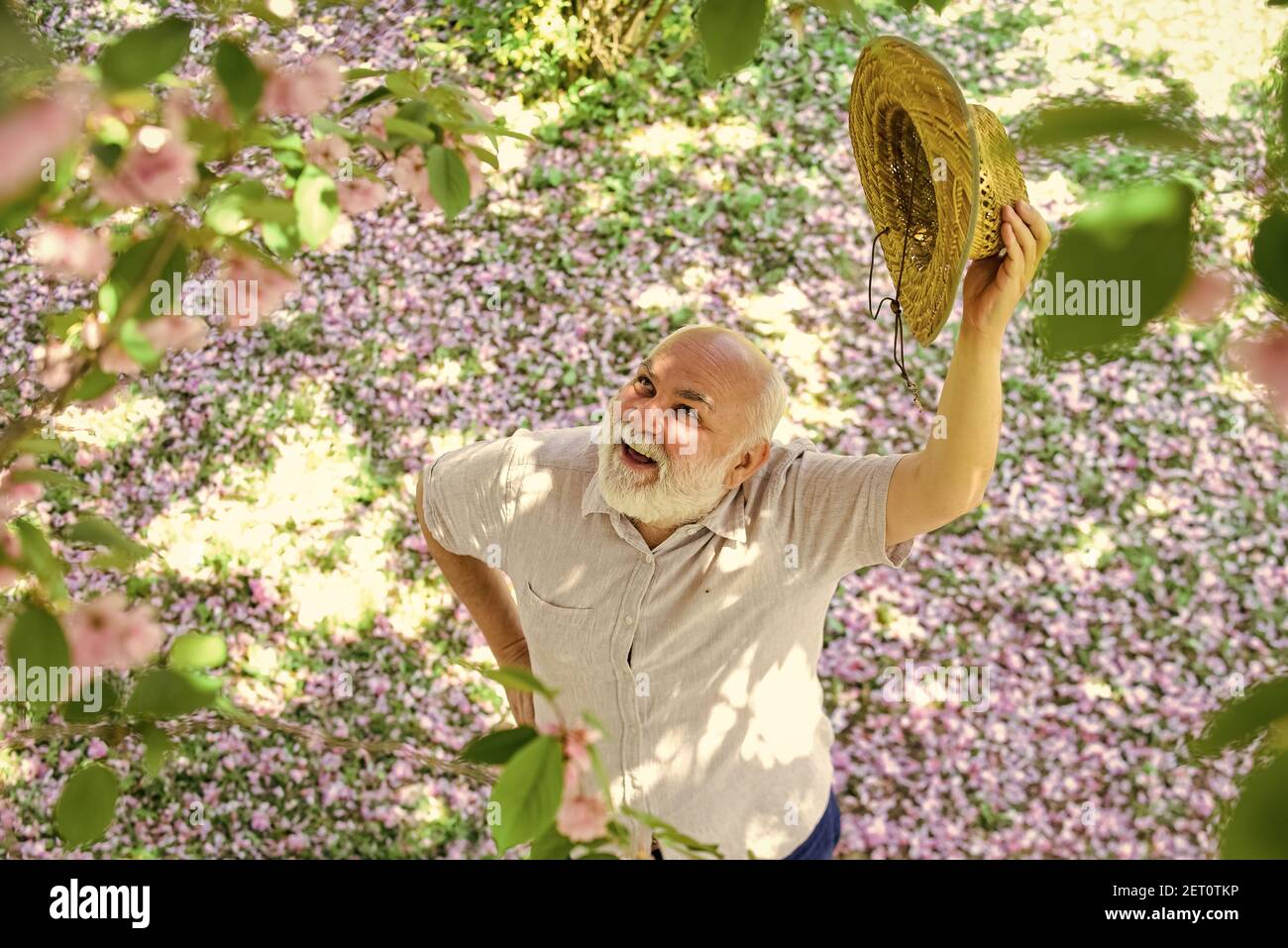 Positive Emotions Old Man Positive And Optimistic Good Mood Happy