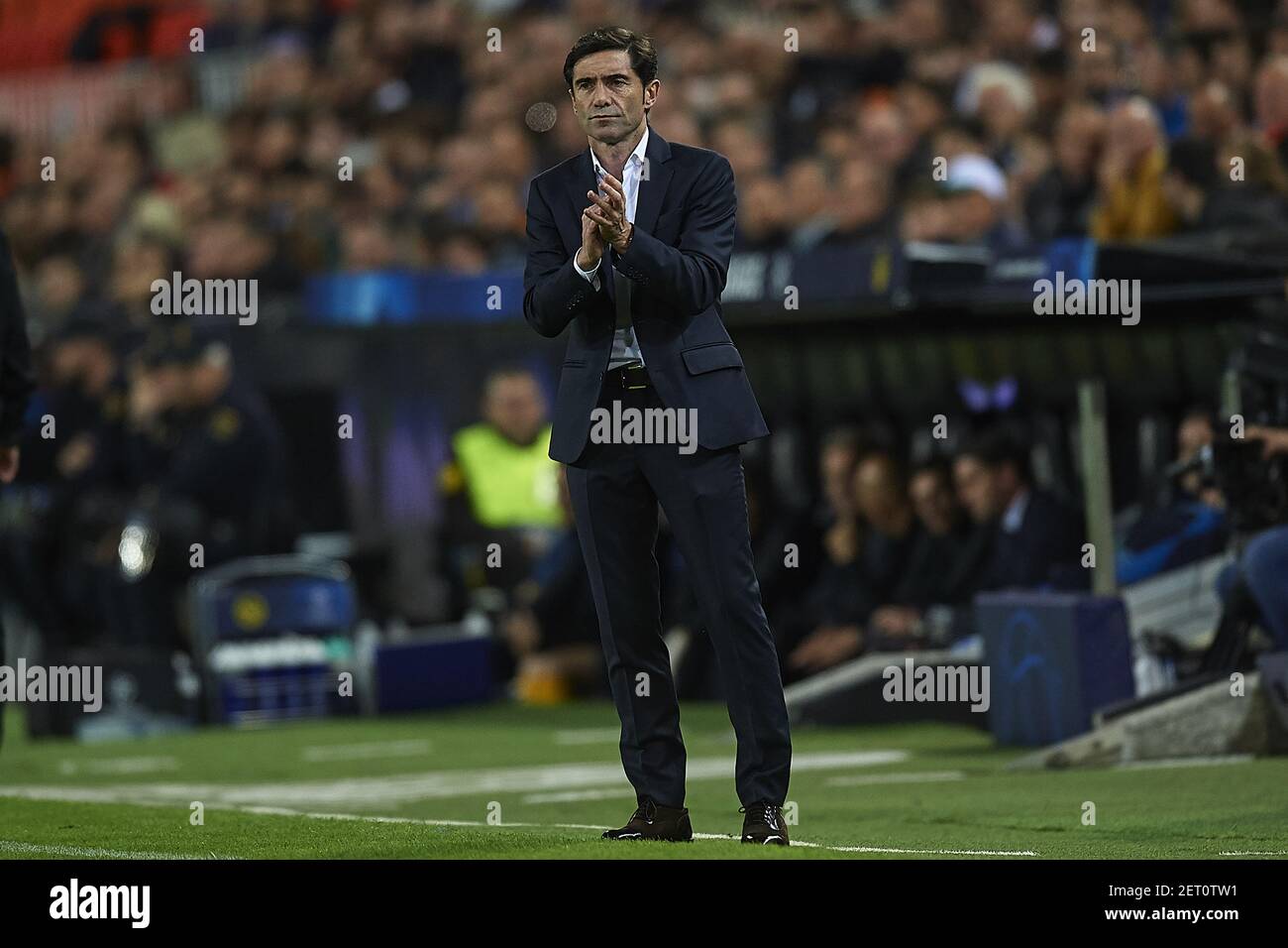 Valencia CF manager Marcelino García. (Photo by pressinphoto/Sipa USA ...
