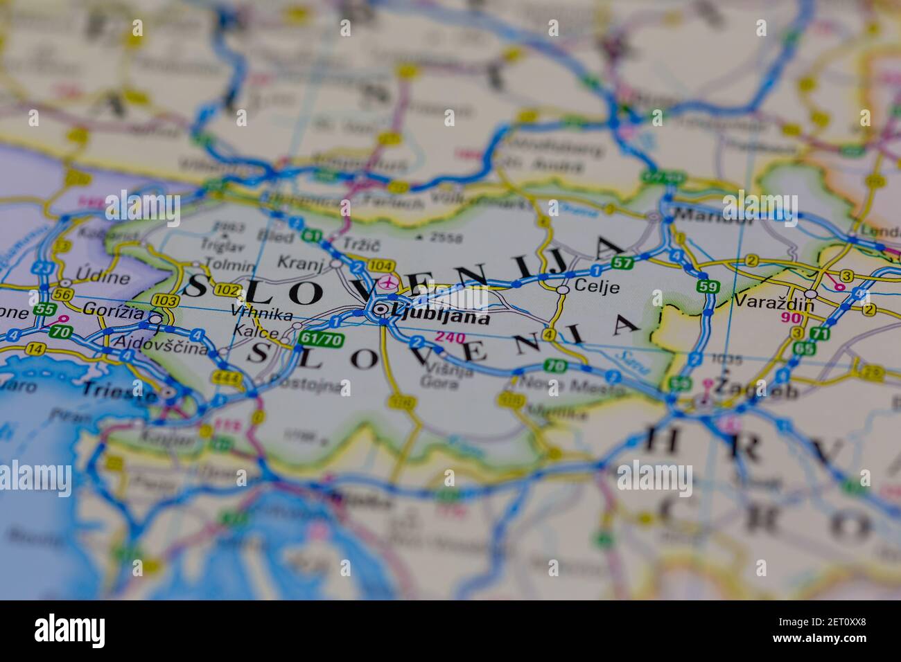Maps of slovenia hi-res stock photography and images - Alamy
