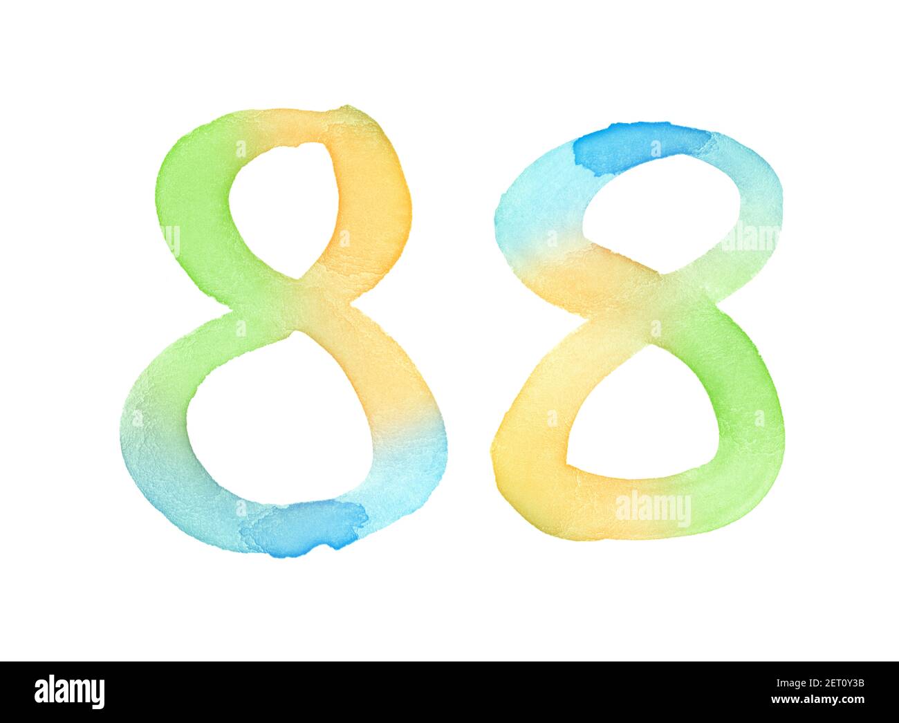 Number eight handwritten number eight hi-res stock photography and ...