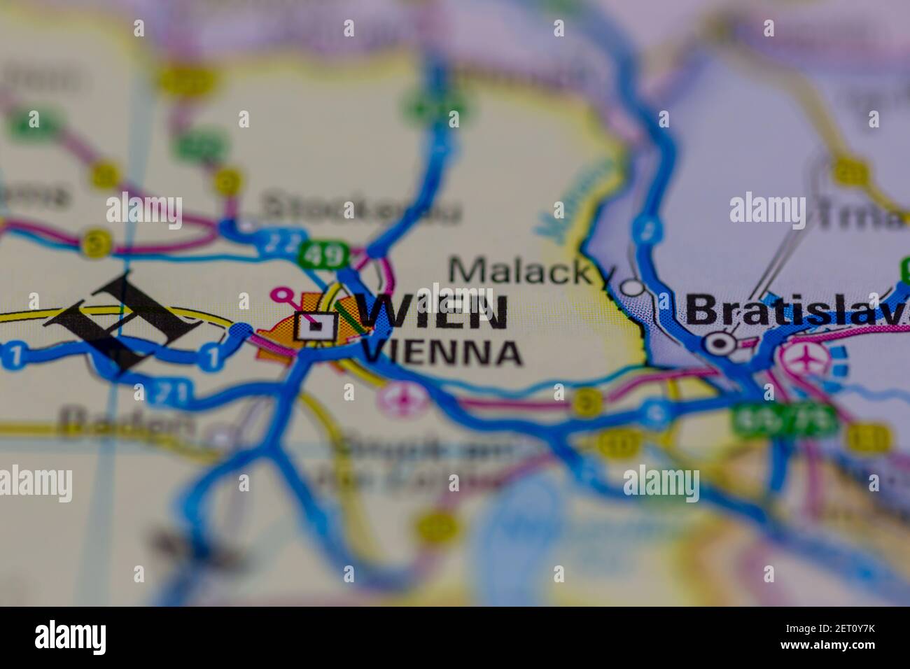 Map of vienna hi-res stock photography and images - Alamy