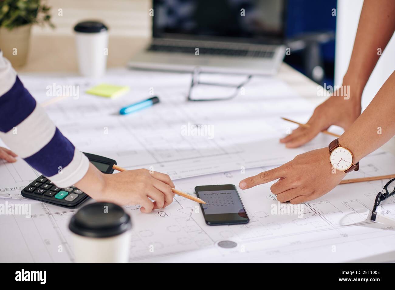 Planning work office architecture hi-res stock photography and images ...