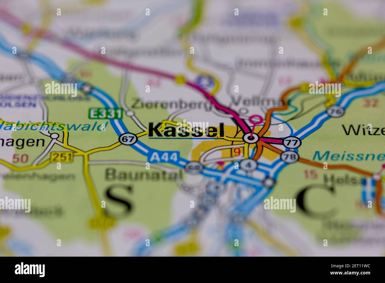 Map of kassel hi-res stock photography and images - Alamy
