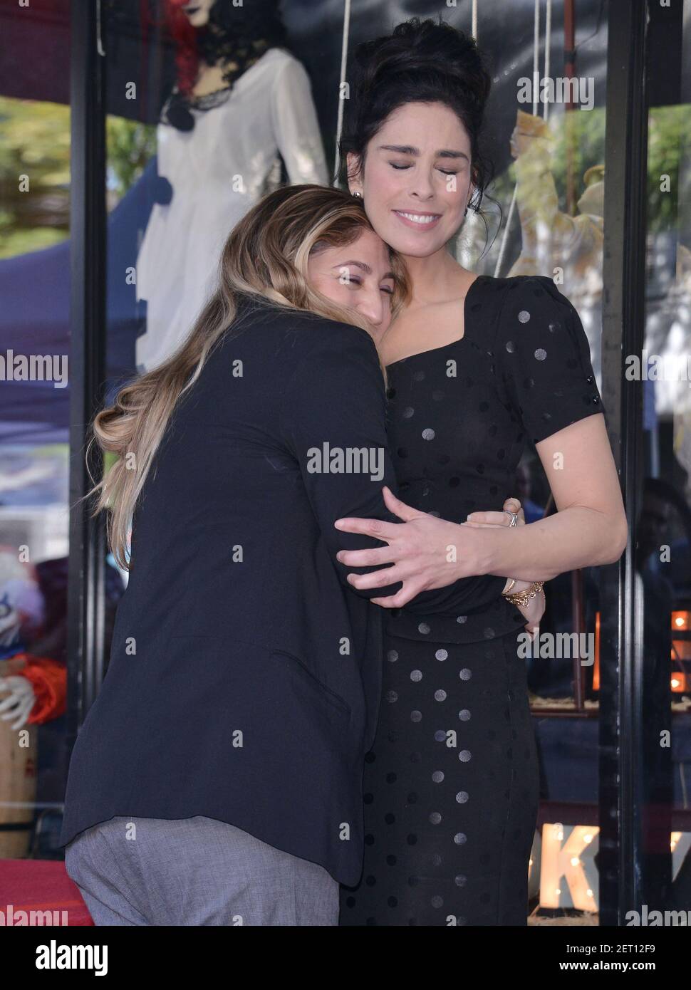 (L-R) Amy Zvi and Sarah Silverman at the Sarah Silverman Star On The ...