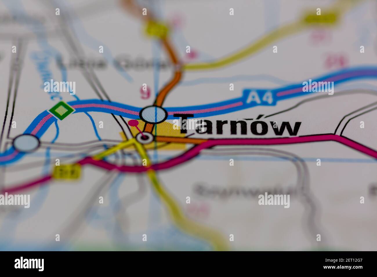 Map of tarnow hi-res stock photography and images - Alamy