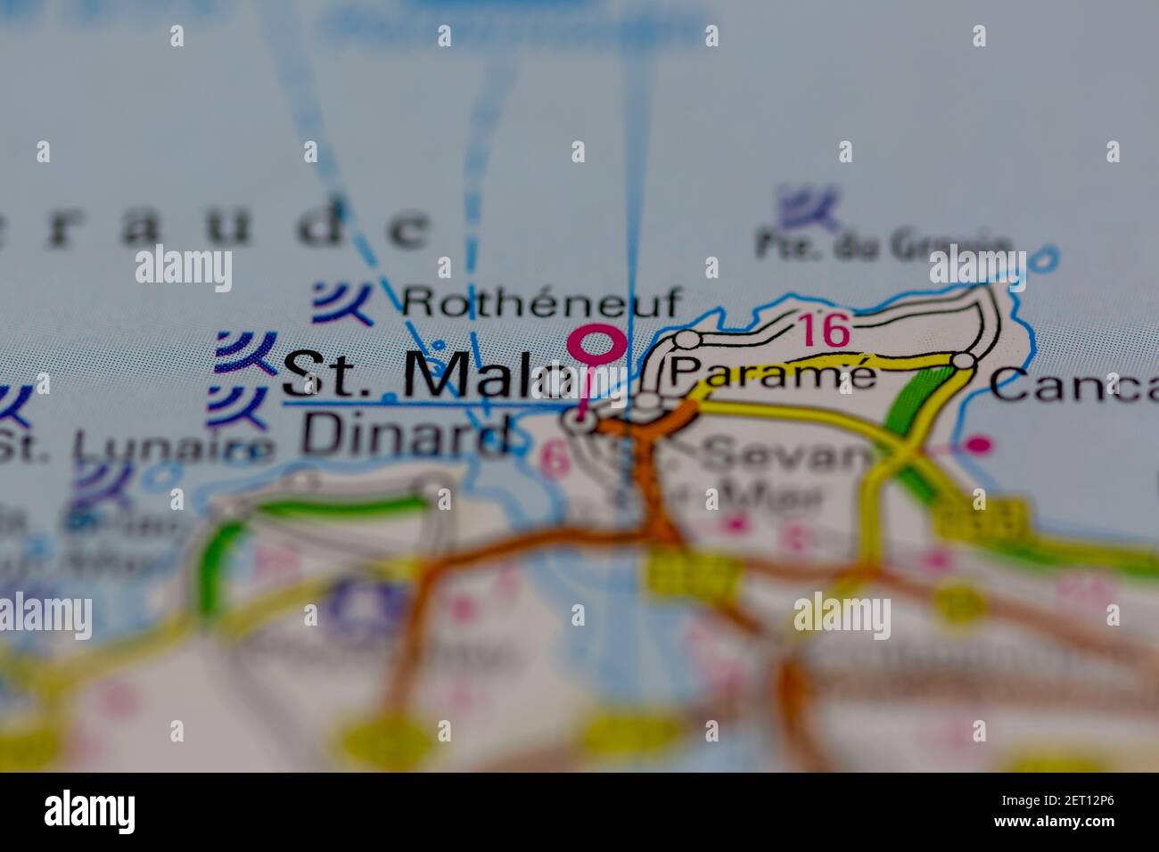 Map of st malo hi-res stock photography and images - Alamy