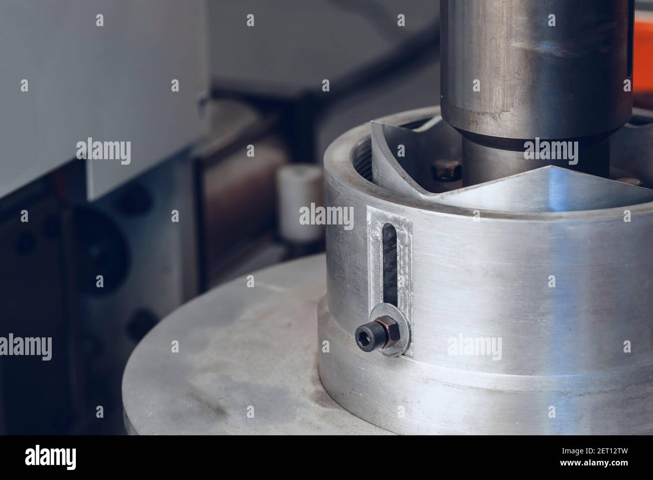 Metal production equipment at the cable plant Stock Photo - Alamy