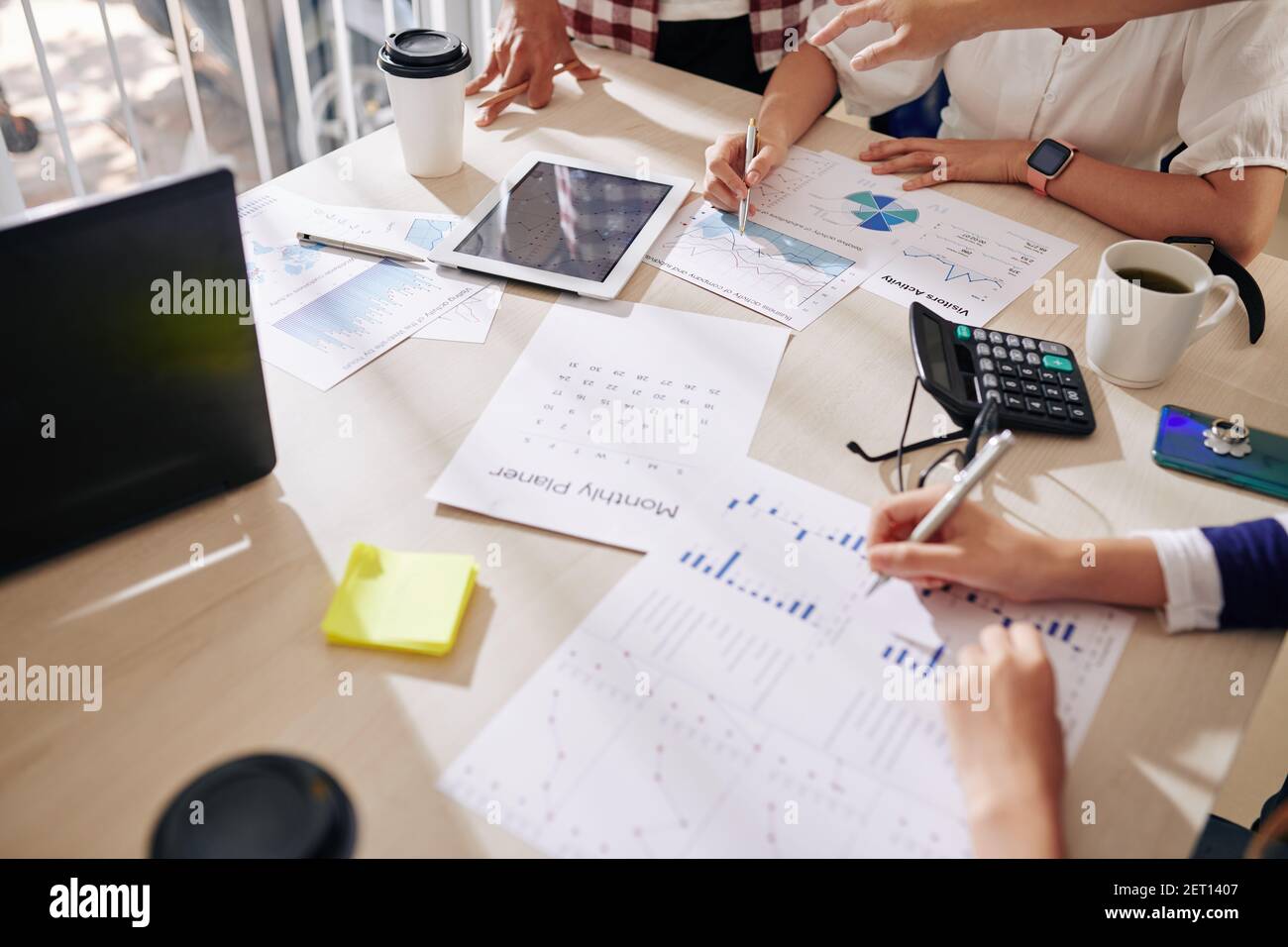 Working on marketing strategy Stock Photo - Alamy