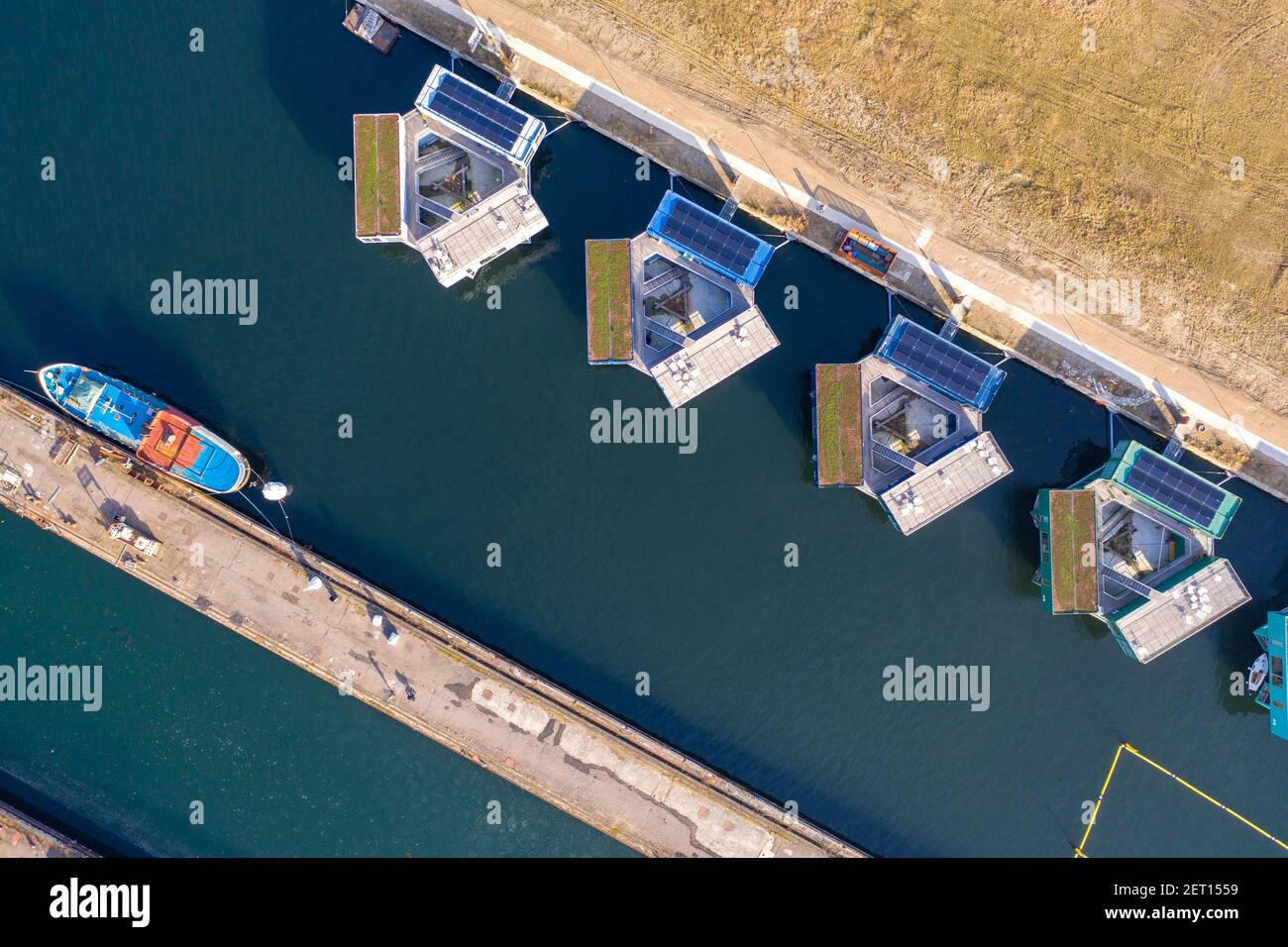 Urban Rigger floating apartments in Copenhagen Stock Photo - Alamy
