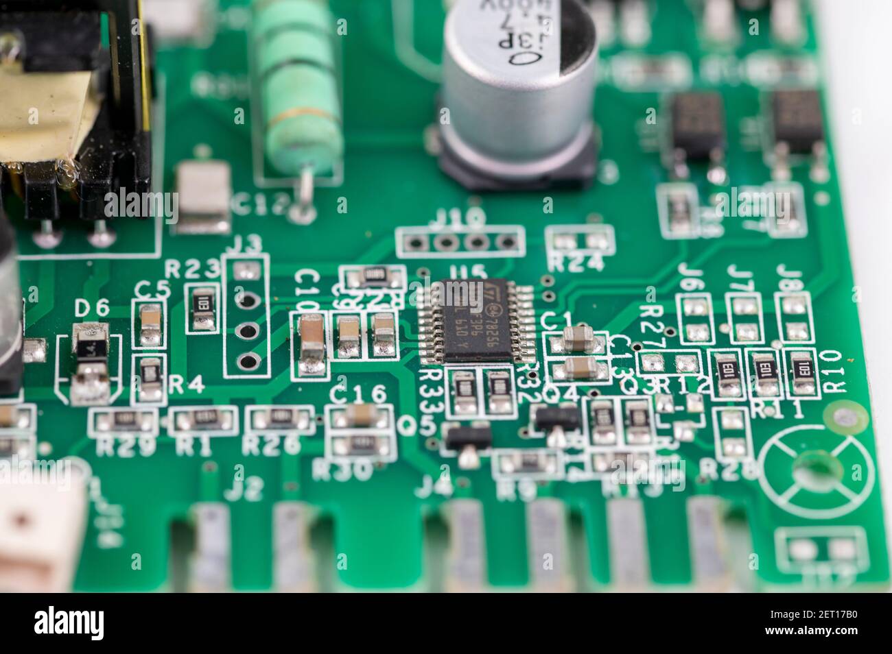 detail of an electronic coffee machine card on a white background Stock ...