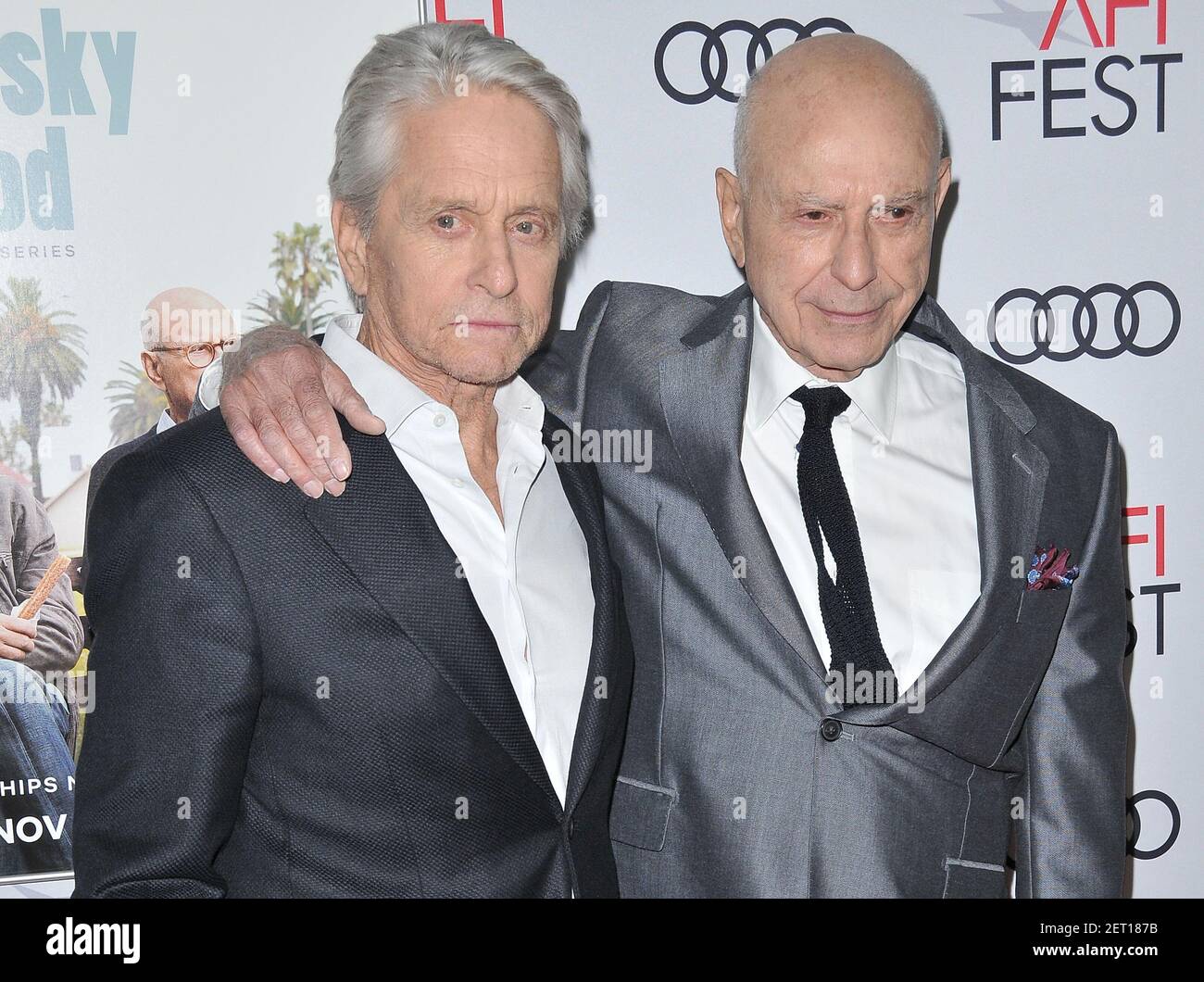 (L-R) Michael Douglas and Alan Arkin at the AFI FEST 2018 - "The ...