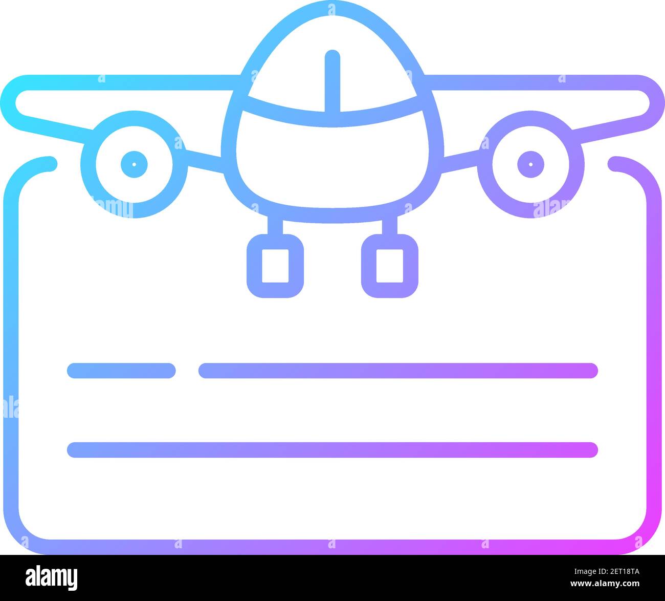 Pilot license gradient linear vector icon Stock Vector Image & Art - Alamy