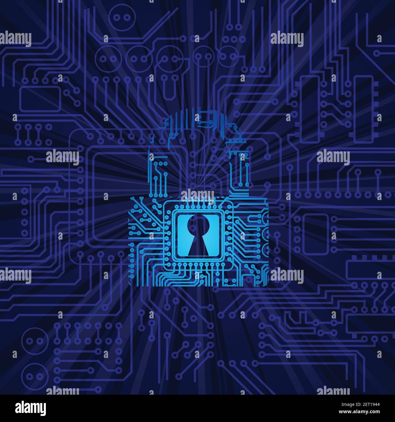 Circuit padlock Stock Vector Images - Alamy