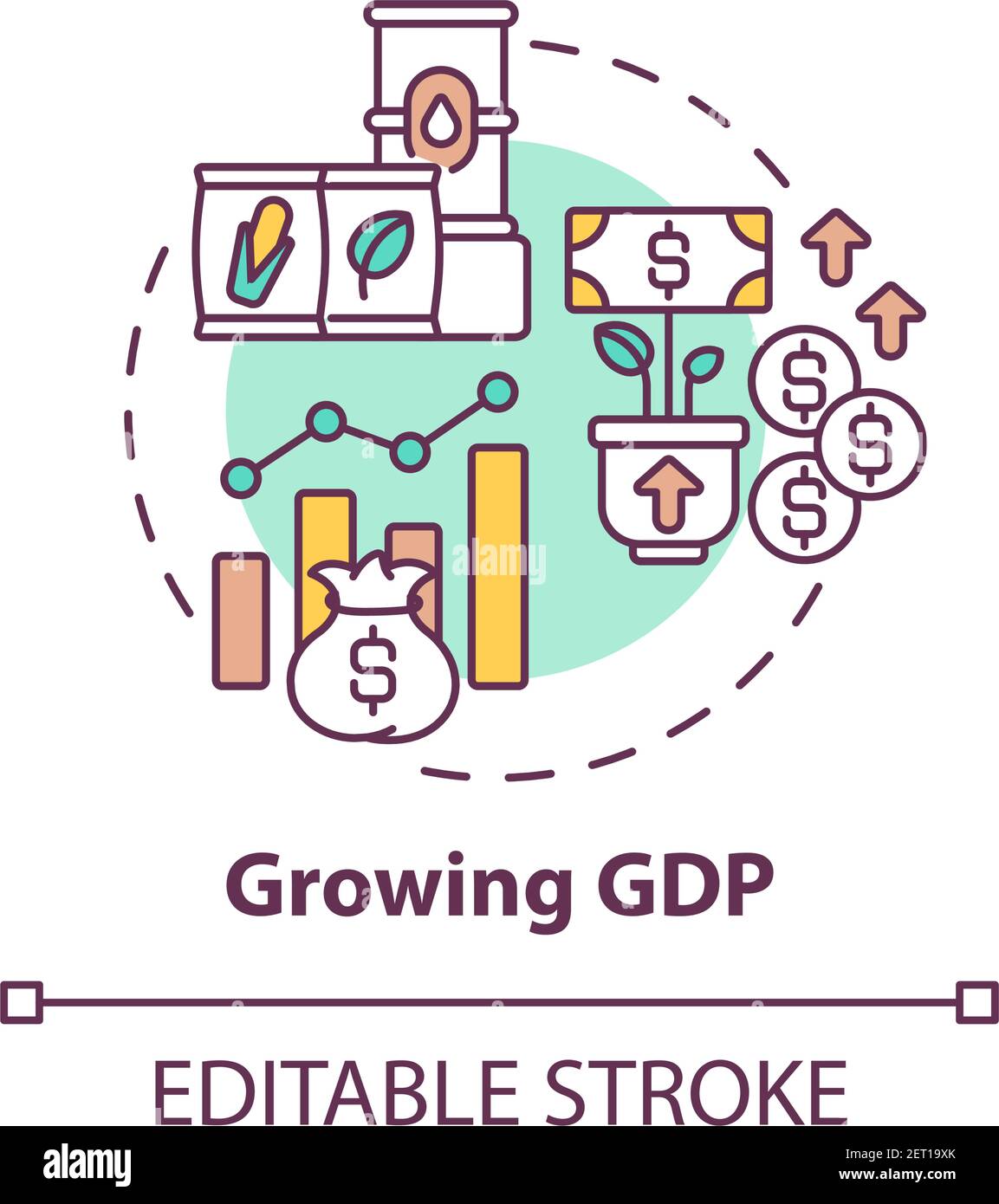 Gdp recovery Stock Vector Images - Alamy