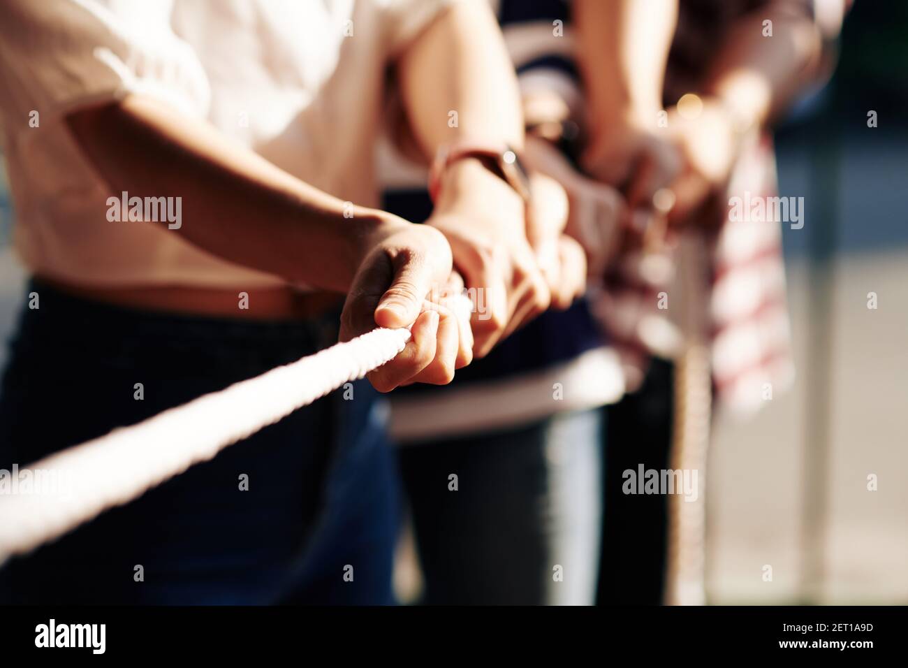 Teamwork and competition concept Stock Photo - Alamy