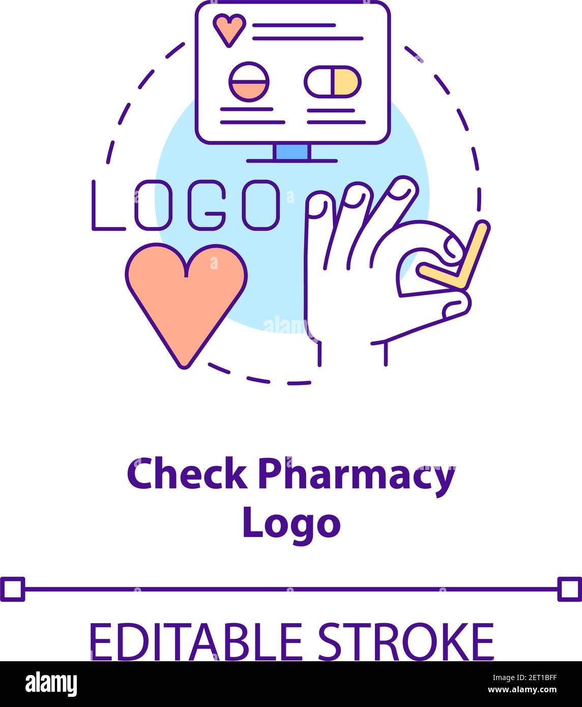 Check pharmacy logo concept icon Stock Vector Image & Art - Alamy
