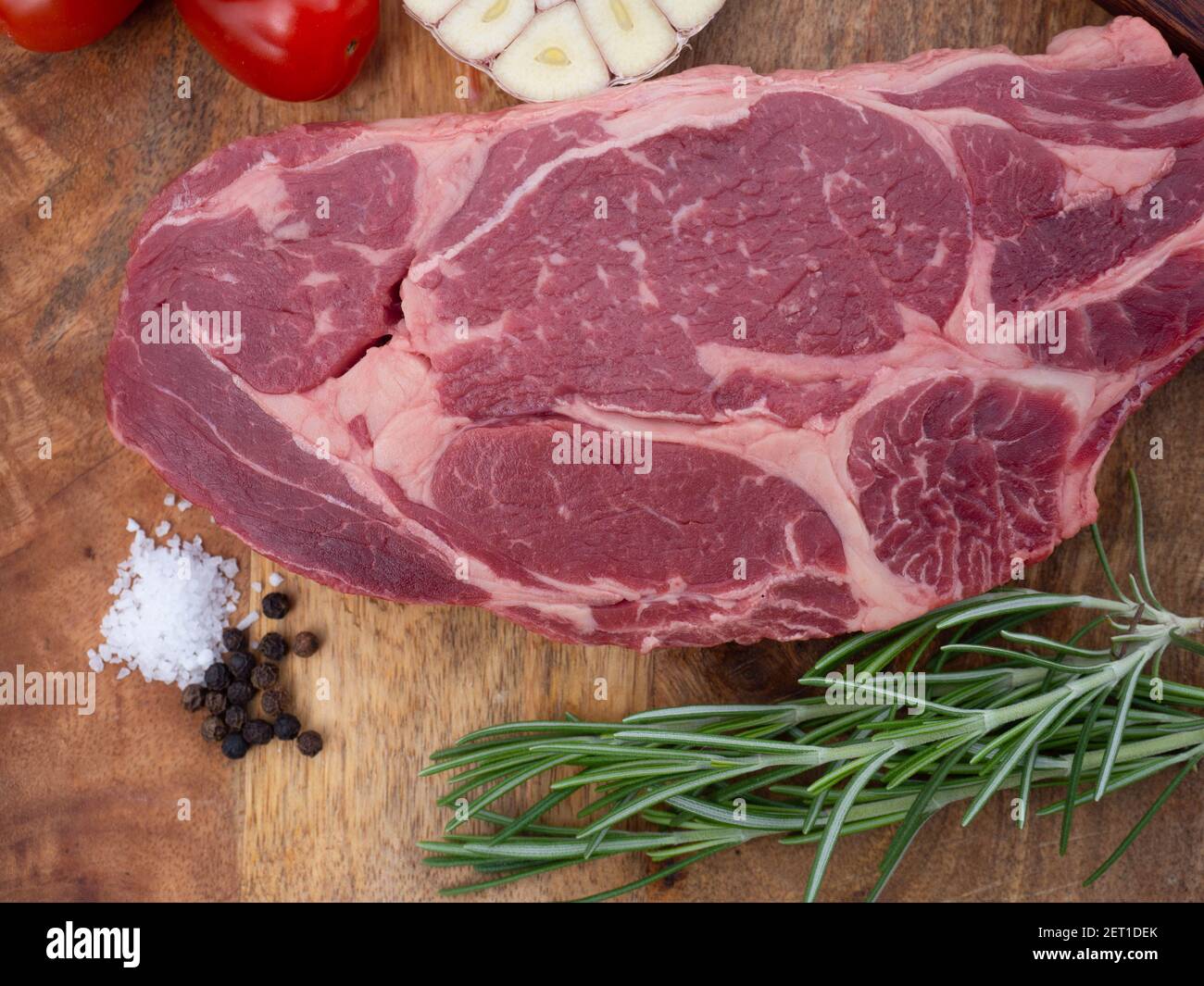 Beef steak cooked for barbecue Stock Photo - Alamy