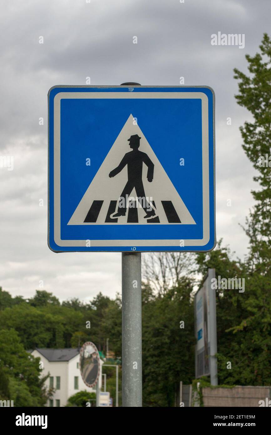 Zebra crossing sign hi-res stock photography and images - Alamy