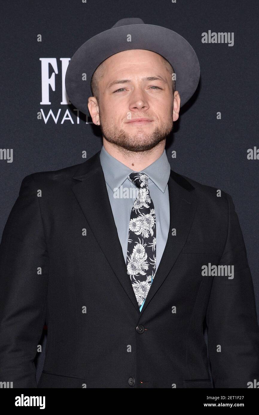 Actor Taron Egerton attends the 'Robin Hood' New York screening at AMC ...