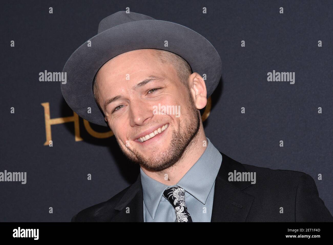 Actor Taron Egerton attends the 'Robin Hood' New York screening at AMC ...