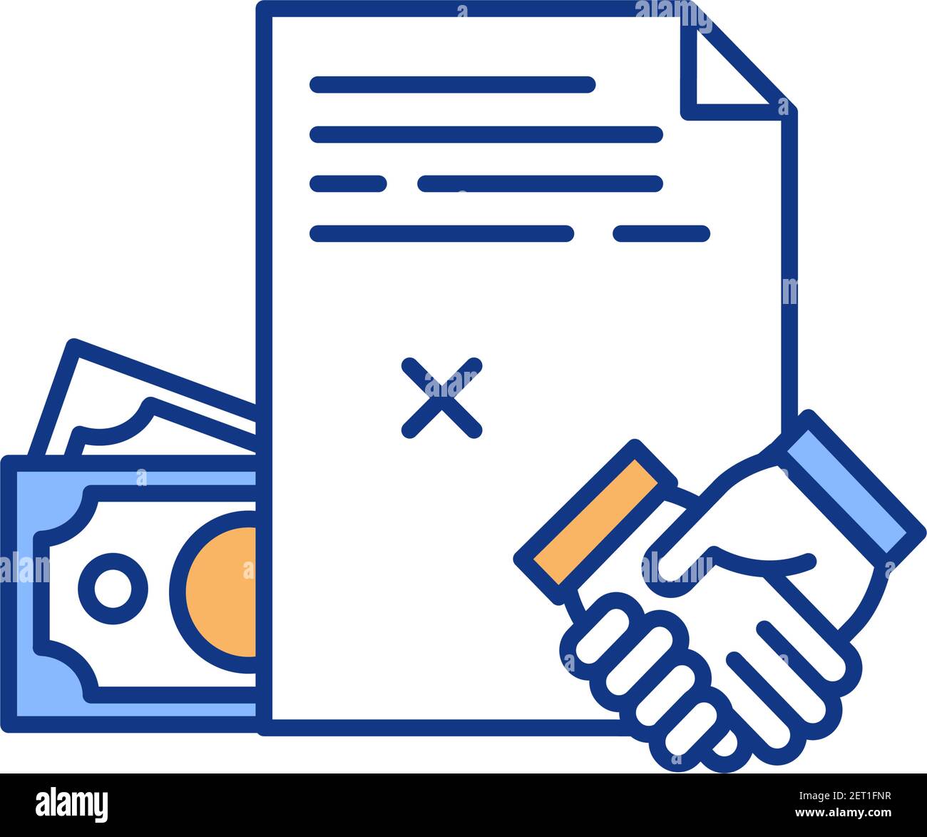 Financial agreement signing legal Stock Vector Images - Alamy