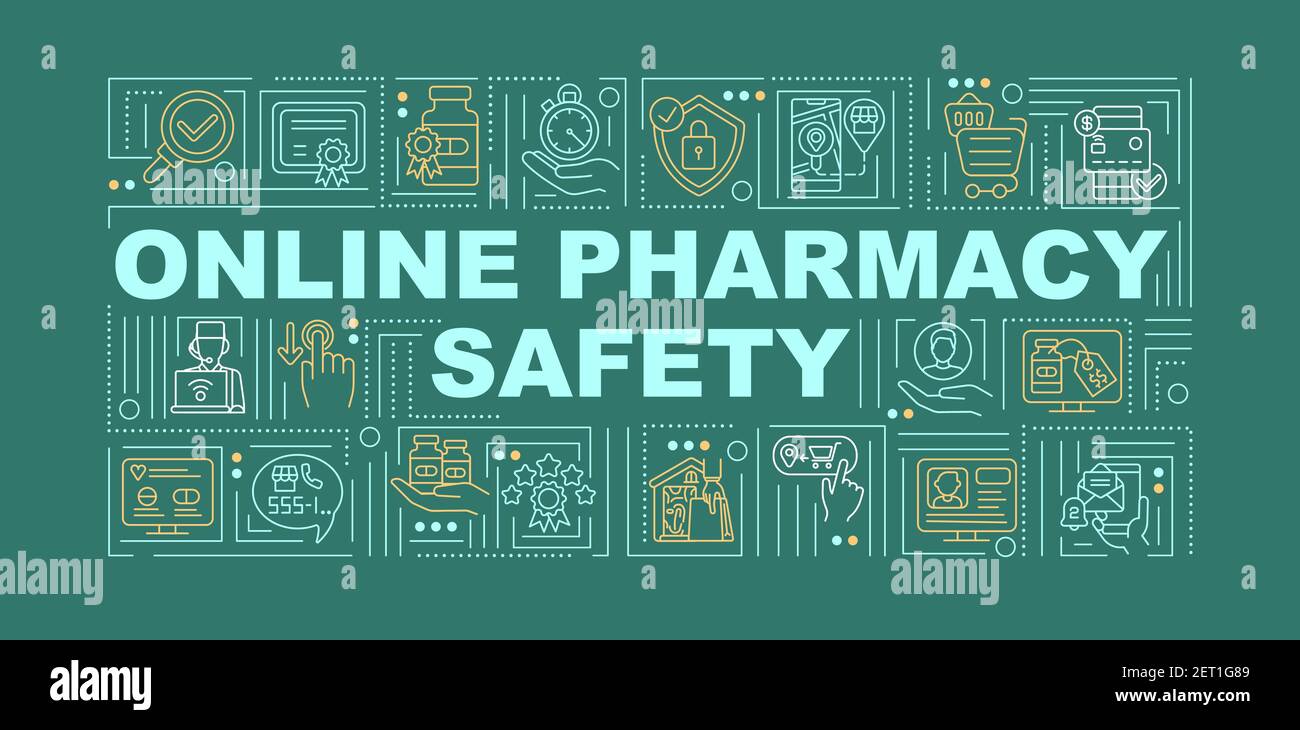 Online pharmacy safety word concepts banner Stock Vector Image & Art ...