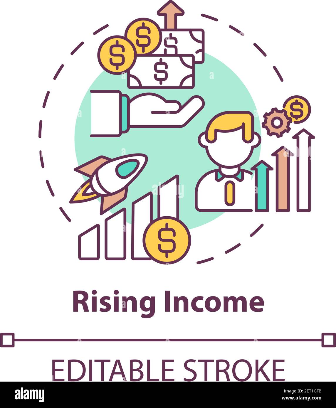 Rising consumption Stock Vector Images - Alamy