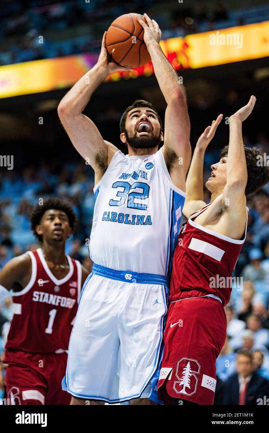 North Carolina Tar Heels forward Luke Maye (32) during the NCAA College ...