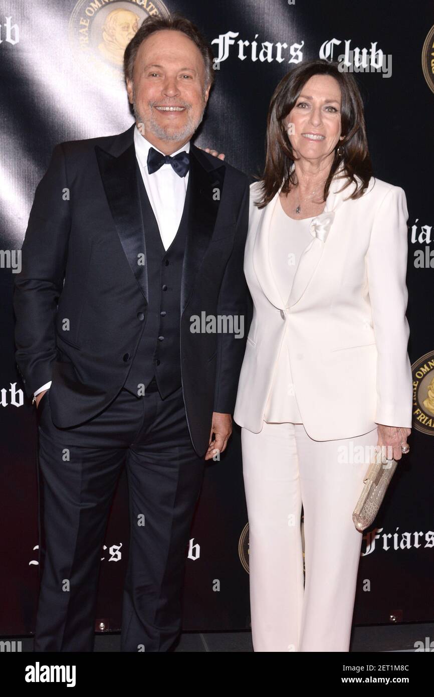 Actor Billy Crystal and Janice Crystal attend the Friar's Club ...